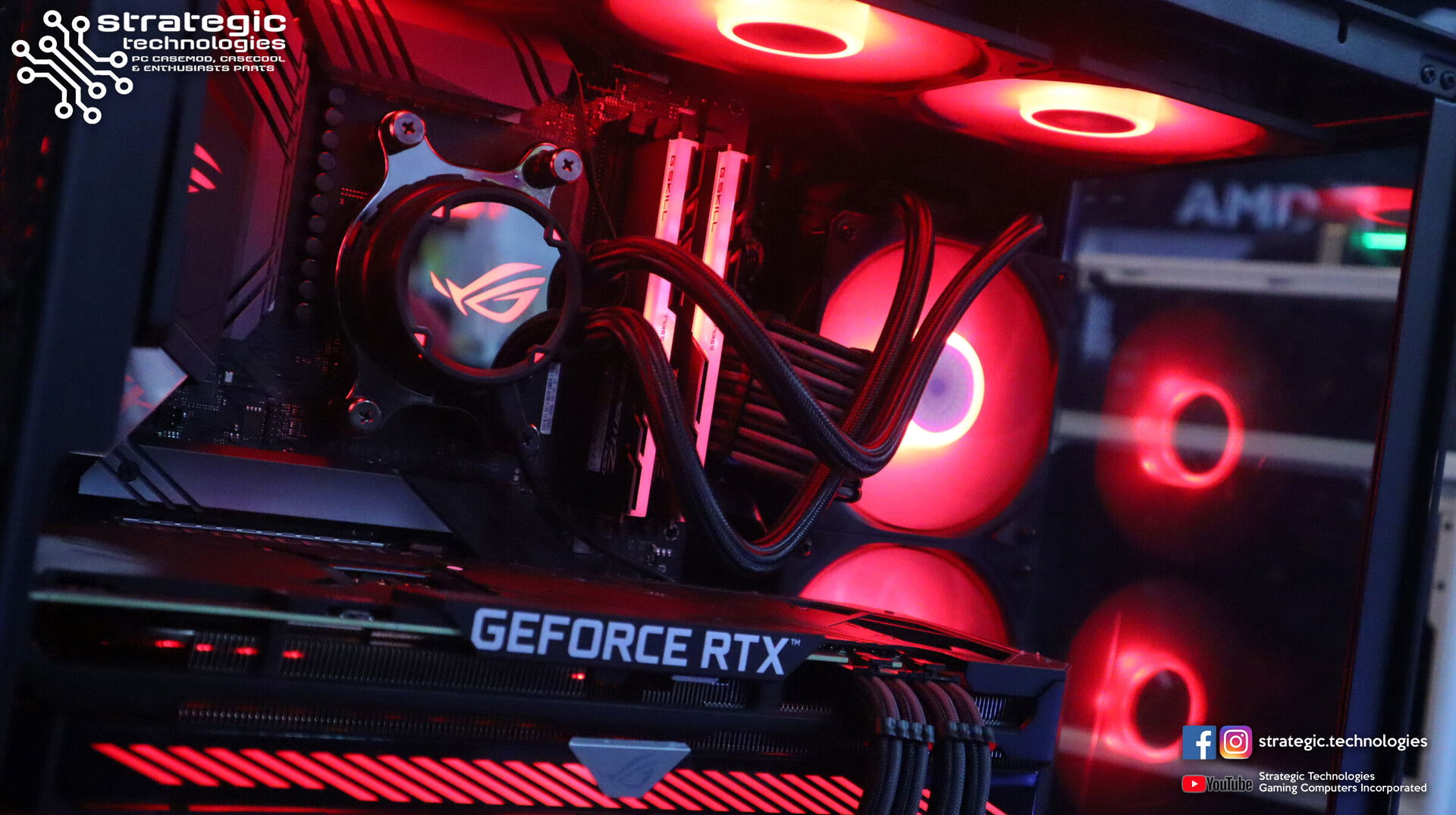 ASUS ROG Gaming PC build video inside Lian Li 011 Dynamic Mini » builds.gg