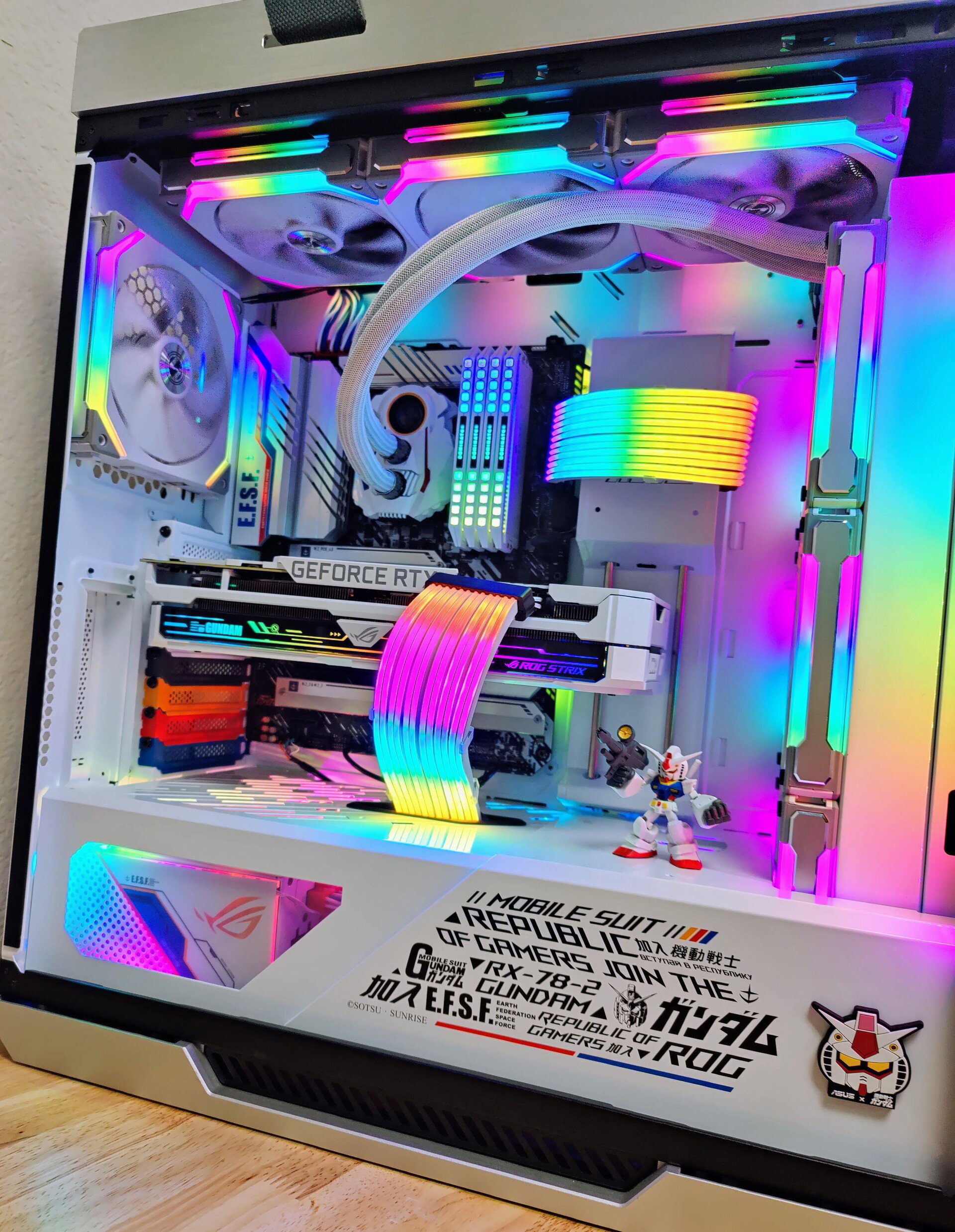 Asus ROG Strix Gundam RX-78-2 Mobile Suit - Full Build » builds.gg