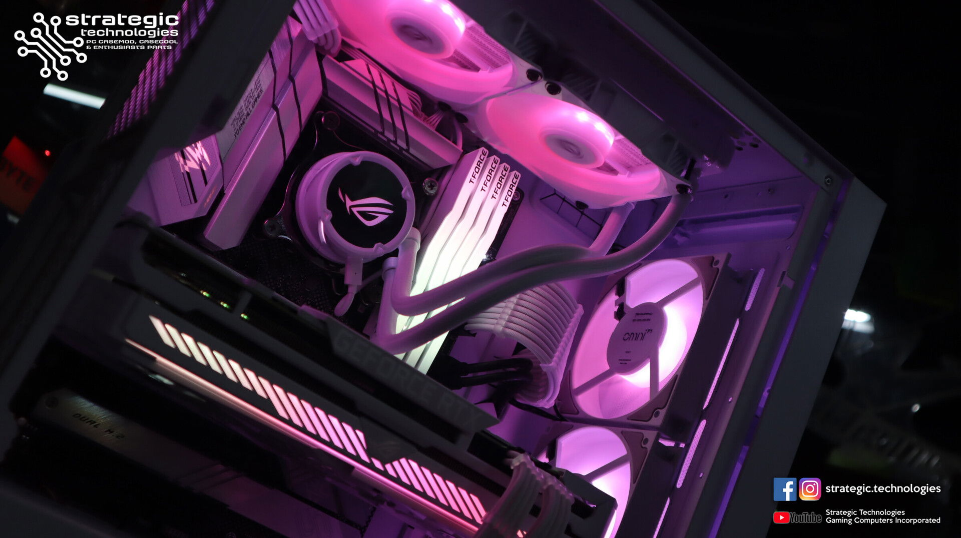 White Gaming PC - Tecware Forge S OMNI x ASUS ROG » builds.gg