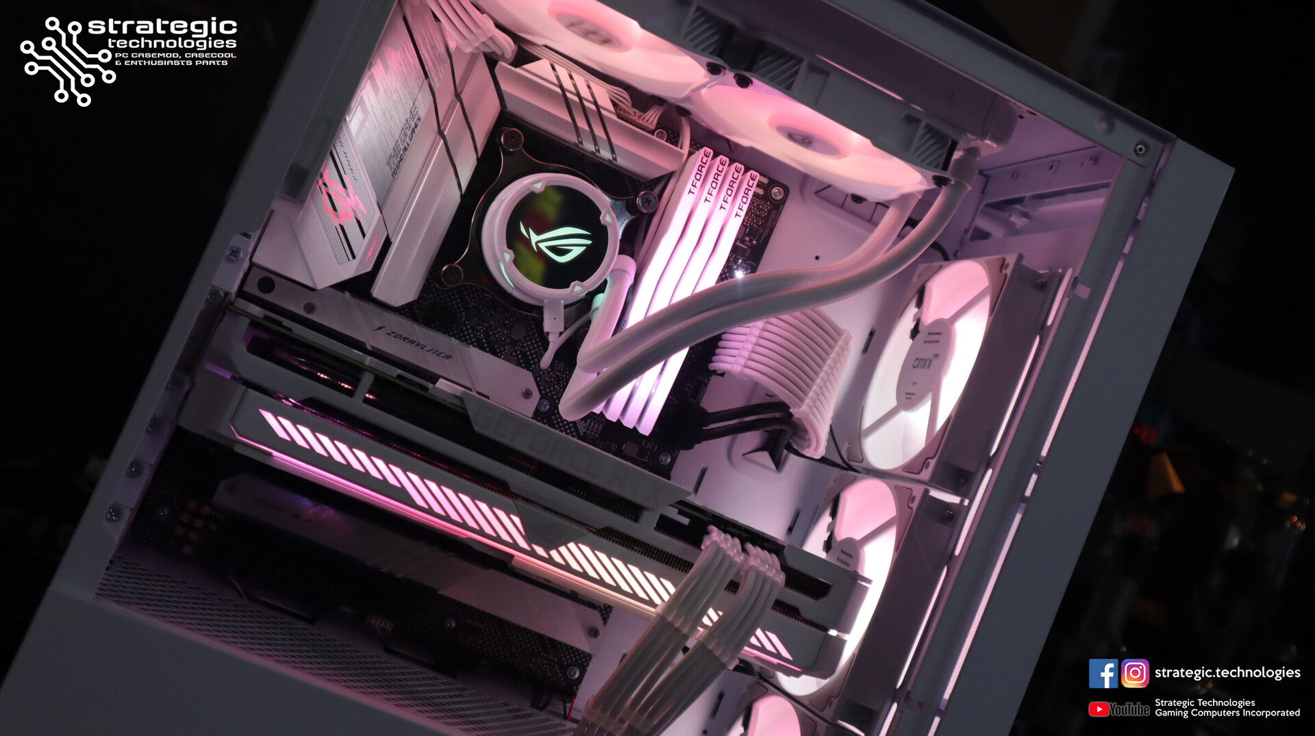 White Gaming PC - Tecware Forge S OMNI x ASUS ROG » builds.gg
