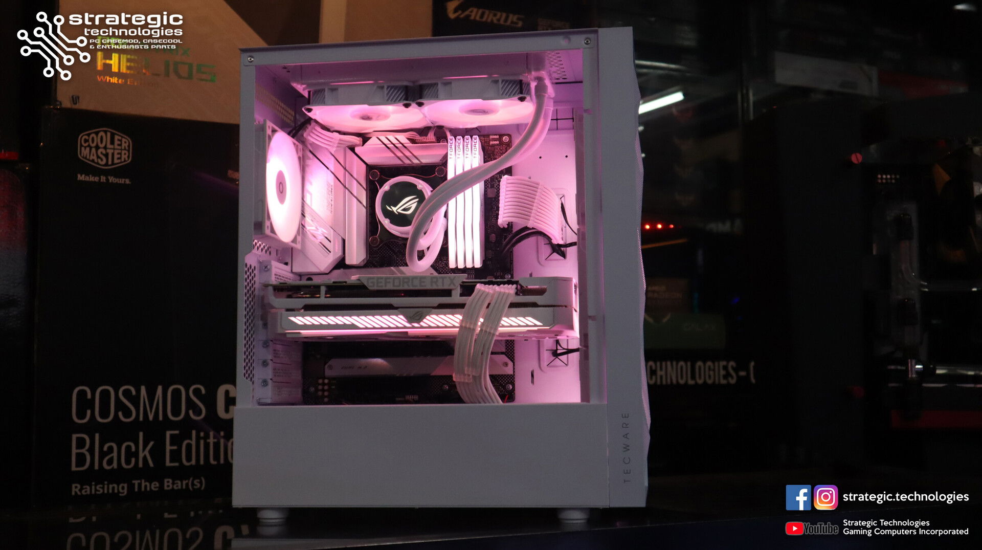 White Gaming PC - Tecware Forge S OMNI x ASUS ROG » builds.gg