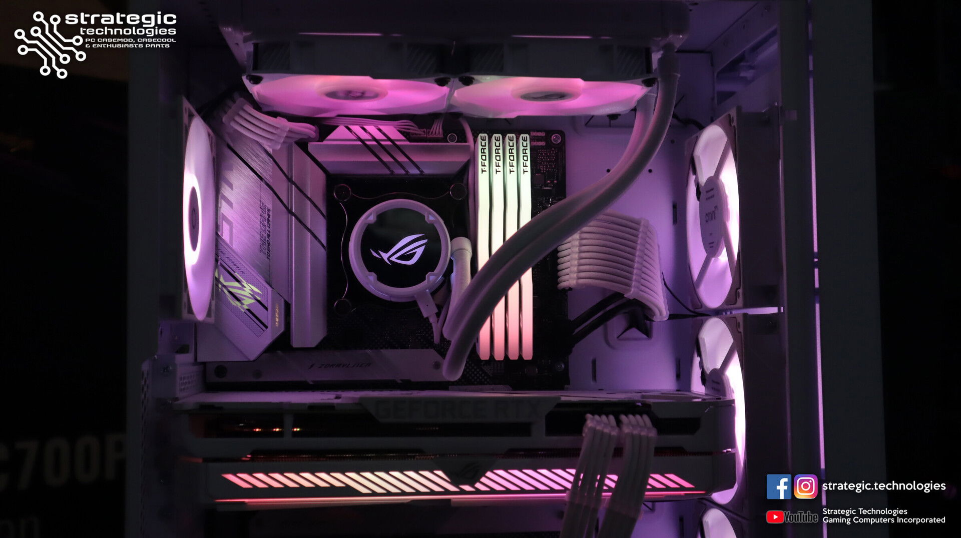 White Gaming PC - Tecware Forge S OMNI x ASUS ROG » builds.gg