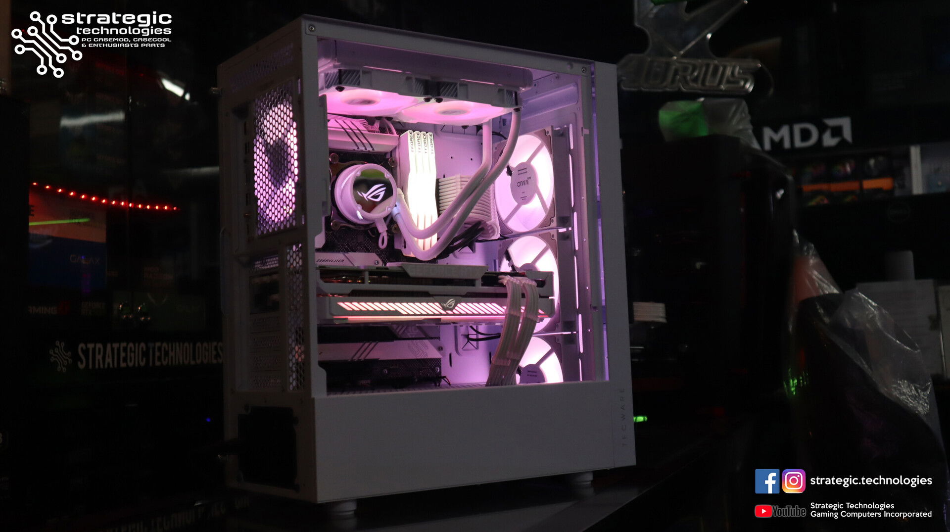 White Gaming PC - Tecware Forge S OMNI x ASUS ROG » builds.gg