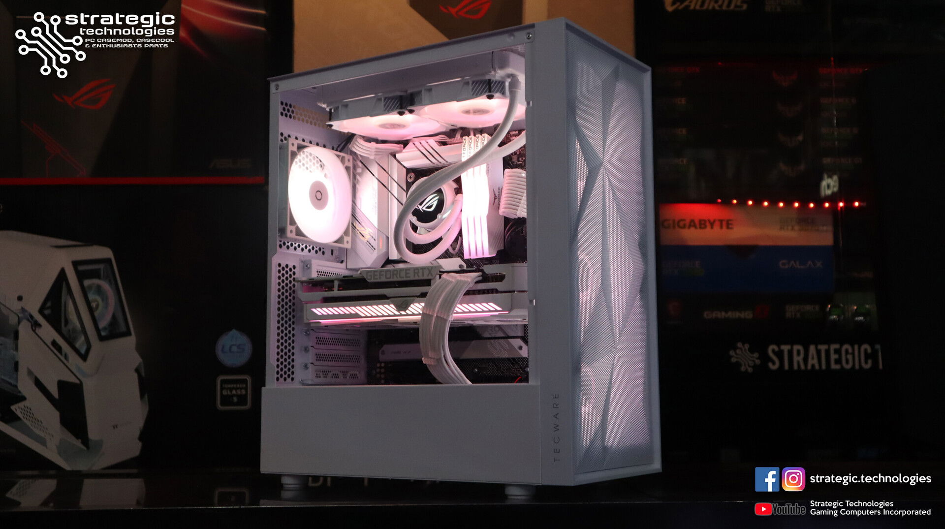 White Gaming PC - Tecware Forge S OMNI x ASUS ROG » builds.gg