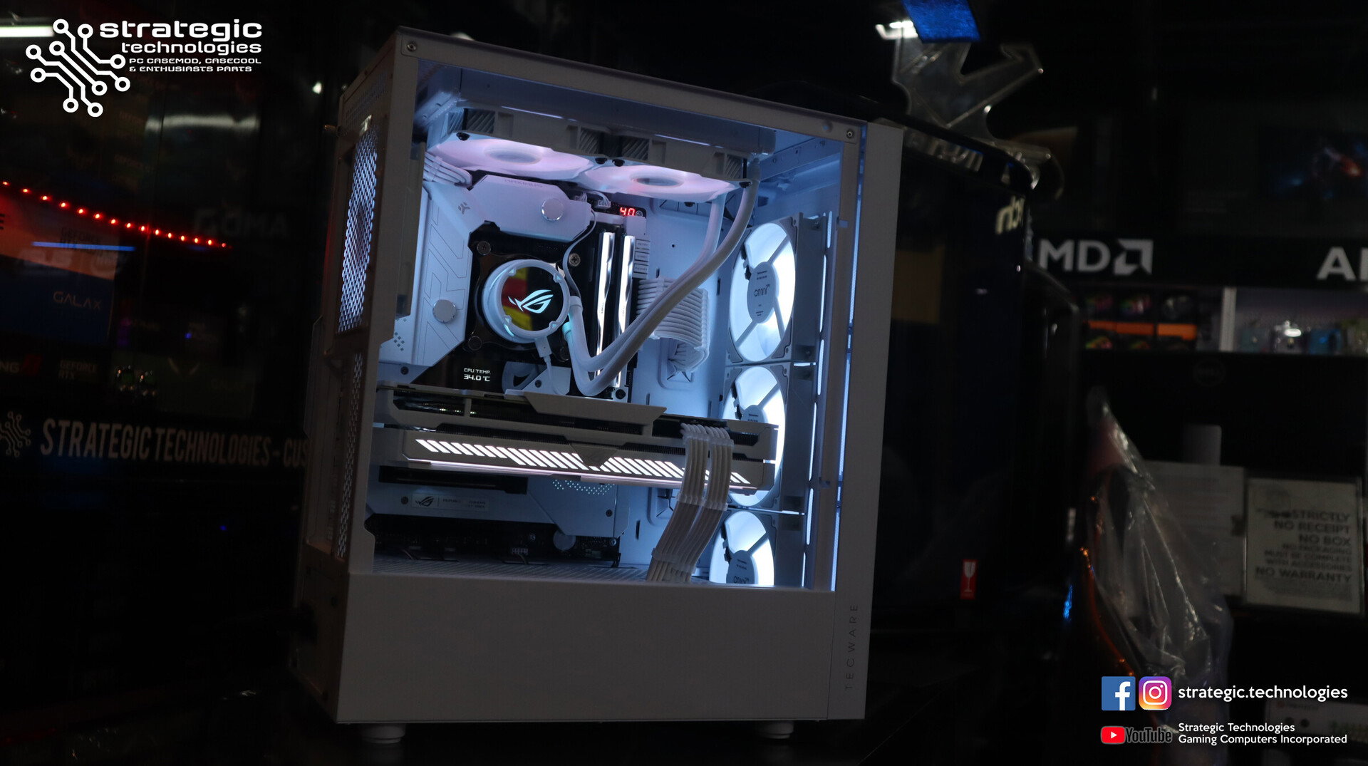 We built a White Gaming PC using Tecware Forge S OMNI and White ROG ...