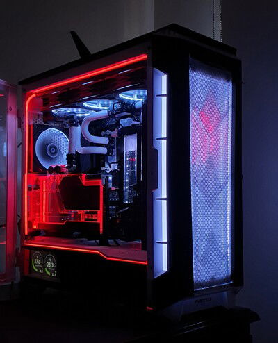 Custom Pc Build #40 "Genesis" Lian Li Dk-04 Beastly Watercooled Desk PC ...