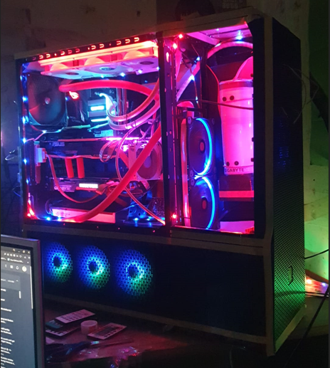 Ghetto Caselabs SMA8 well, Thermaltake Core X71TG Mod Rig » builds.gg