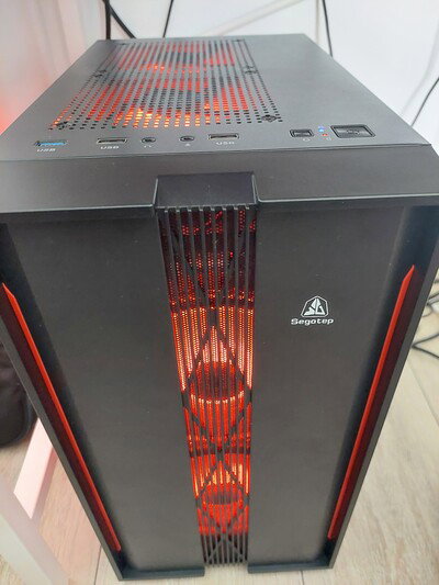 "COSK" - a wooden PC desk with a computer inside » builds.gg