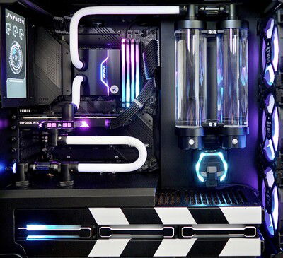 "COSK" - a wooden PC desk with a computer inside » builds.gg