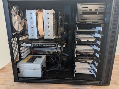 Silver Air-NCase M2 + RTX 5080 » builds.gg