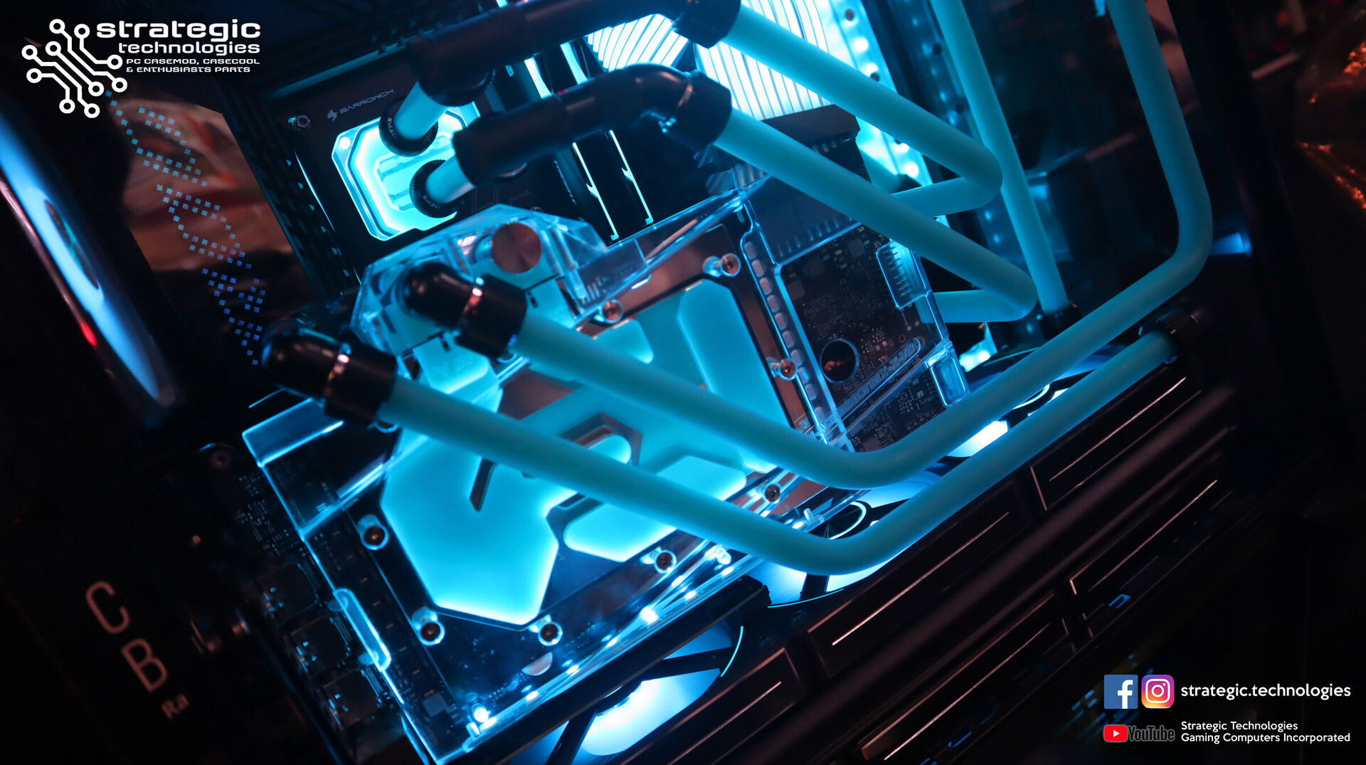 011 Dynamic XL - Teal custom liquid cooling » builds.gg