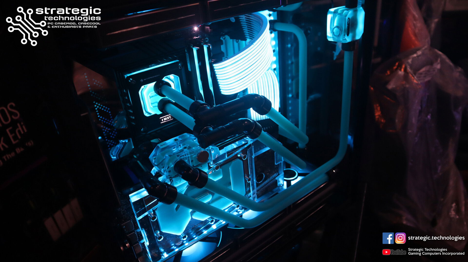 011 Dynamic XL - Teal custom liquid cooling » builds.gg