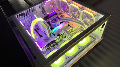 Miami Vice (Meshify C Custom Loop) » builds.gg