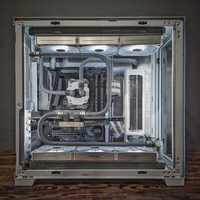 Walnut and Brass PC Case » builds.gg