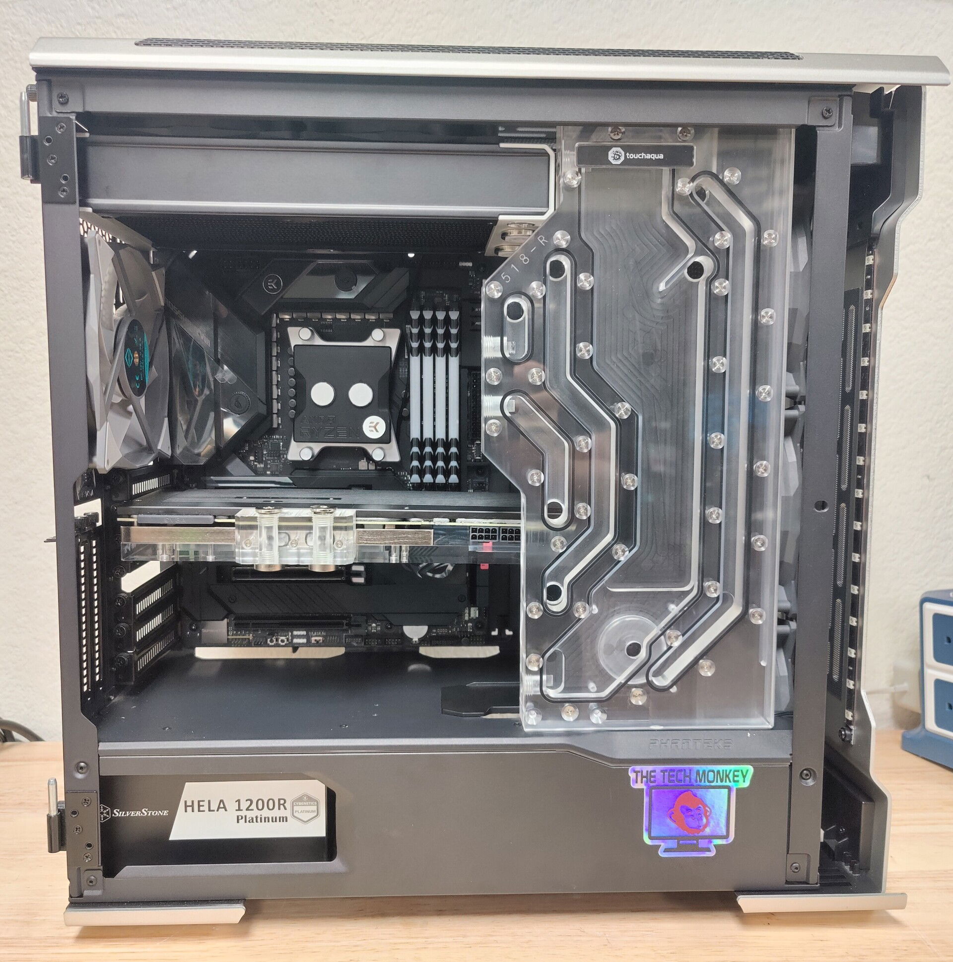 Office PC with Standalone Aquacomputer Leakshield » builds.gg