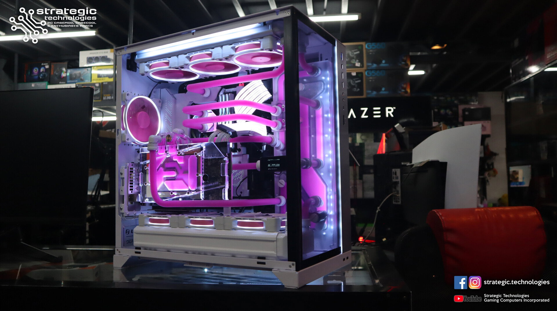 White and Pink Gaming PC Build » builds.gg