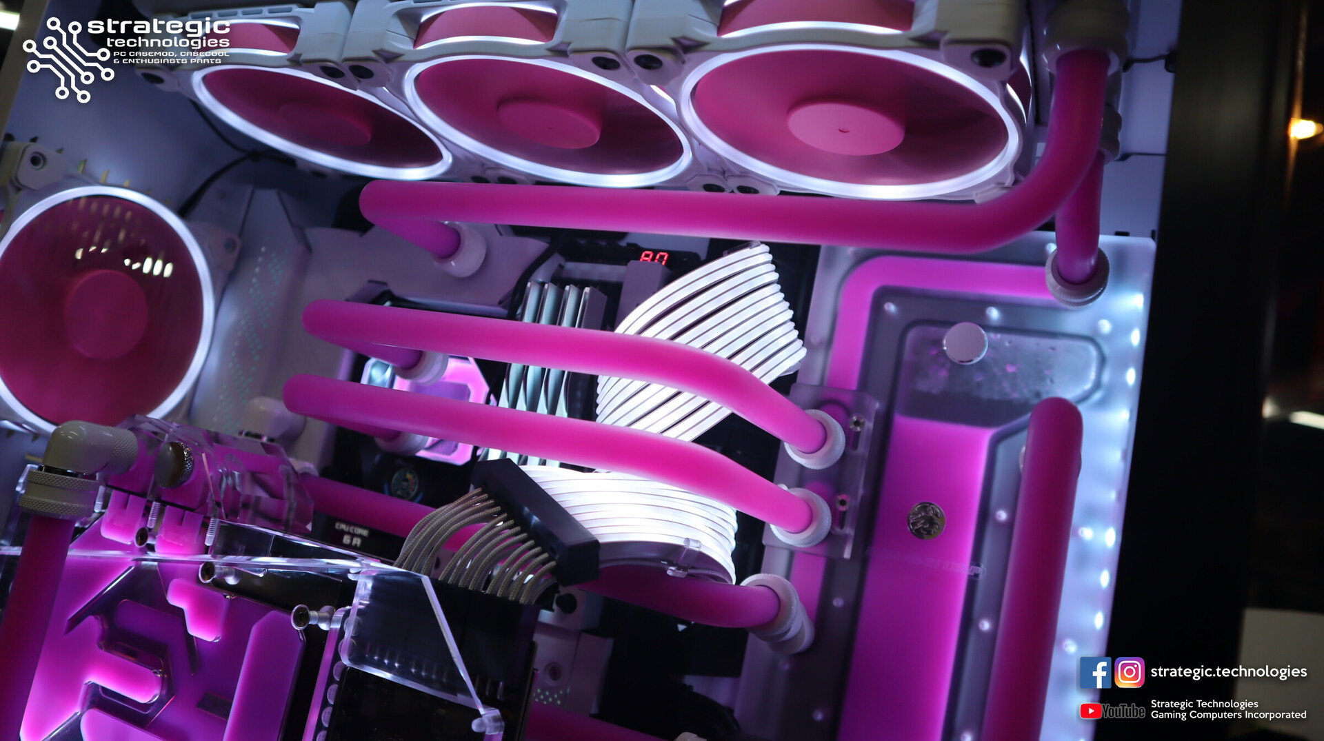 White and Pink Gaming PC Build » builds.gg