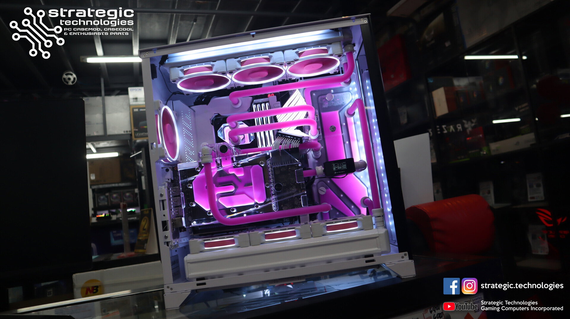 White and Pink Gaming PC Build » builds.gg