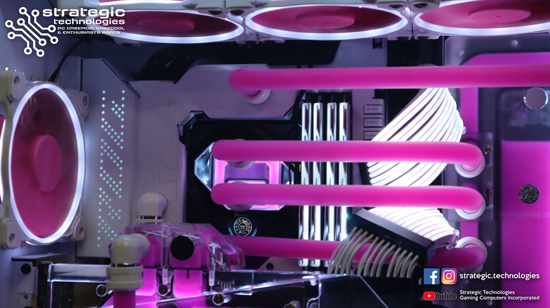 White and Pink Gaming PC Build » builds.gg