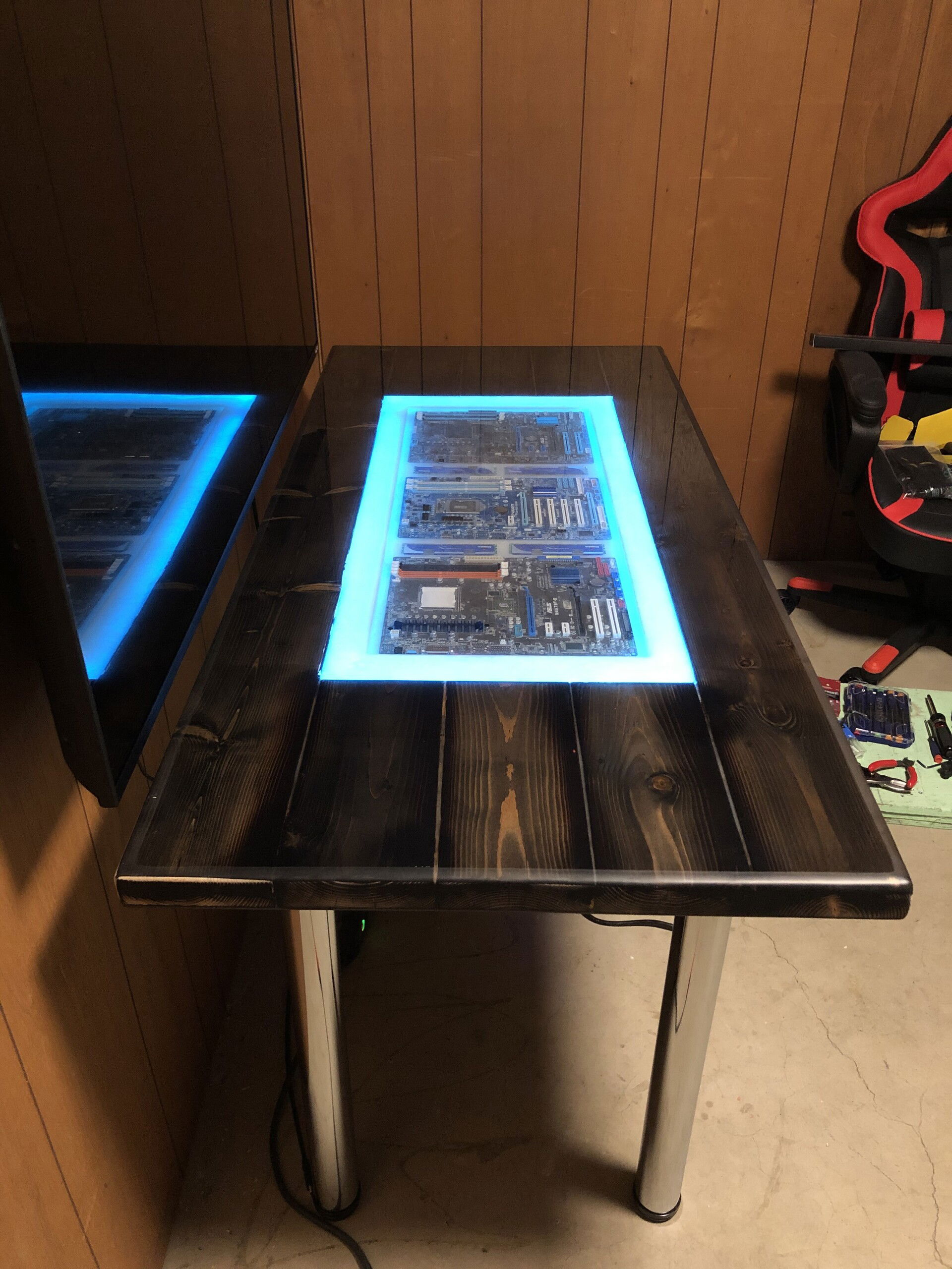 Motherboard & Epoxy Gaming Desk » builds.gg