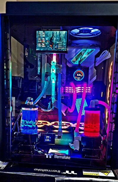 Custom Pc Build #59 " Amber " In-Win D-Frame 2.0 Gold Gaming Gaming Pc ...