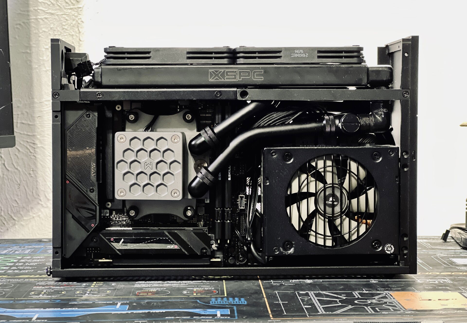 SFF build - FormD T1 with a 7800X3D, RTX 3090, and custom loop on the CPU » builds.gg