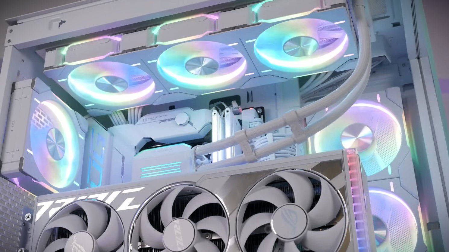 Phanteks NV5 Vertical | i9-14900K, RTX 4090 ROG Strix » builds.gg