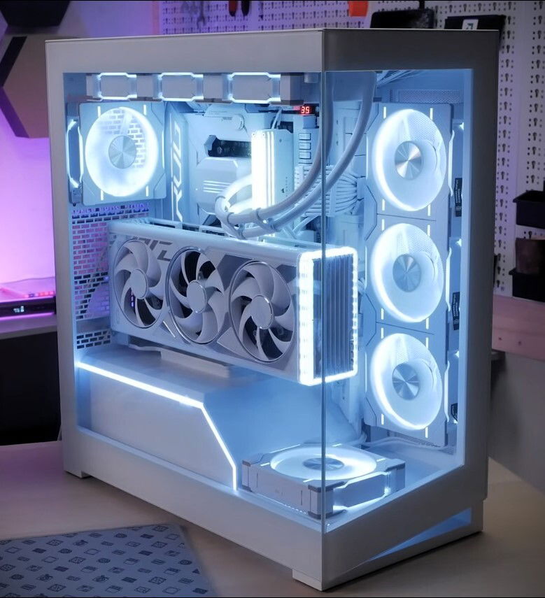 Phanteks NV5 Vertical | i9-14900K, RTX 4090 ROG Strix » builds.gg