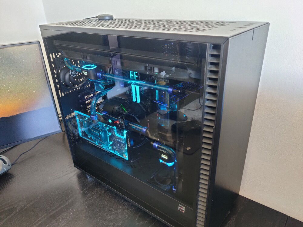 Fractal Design Define 7 Xl Blue Build V2 Builds Gg