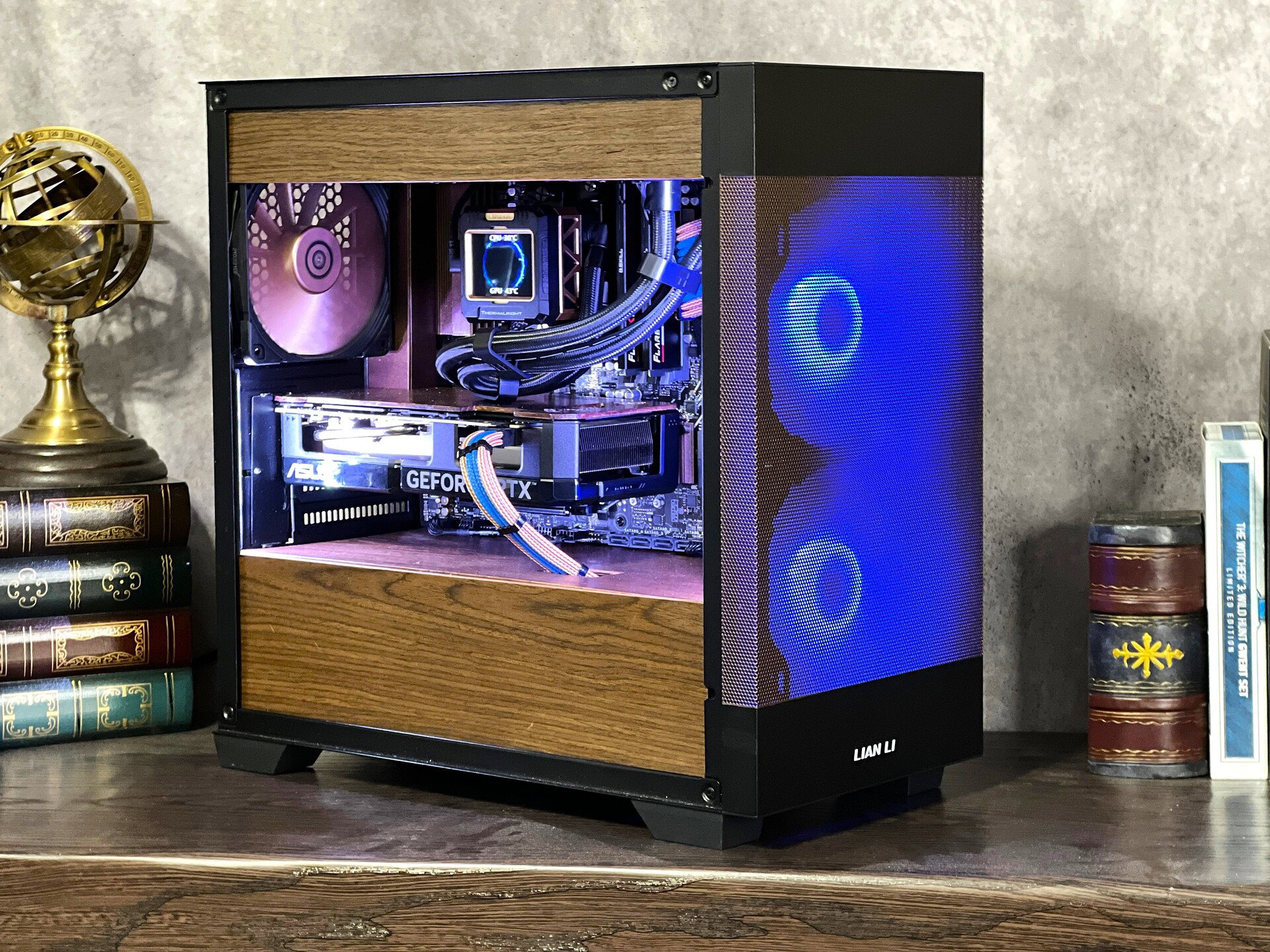 Lancool 205M with walnut panels and other mods - 9600X/4060 Ti 16GB ...