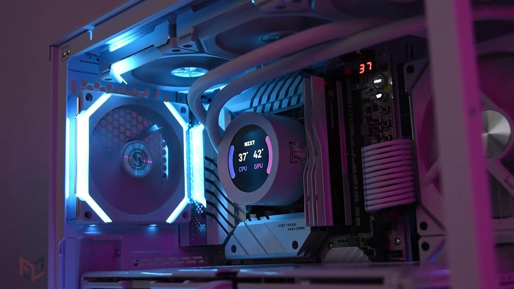 Compact AIO-cooled white PC: 14900K, 4080, some custom work » builds.gg
