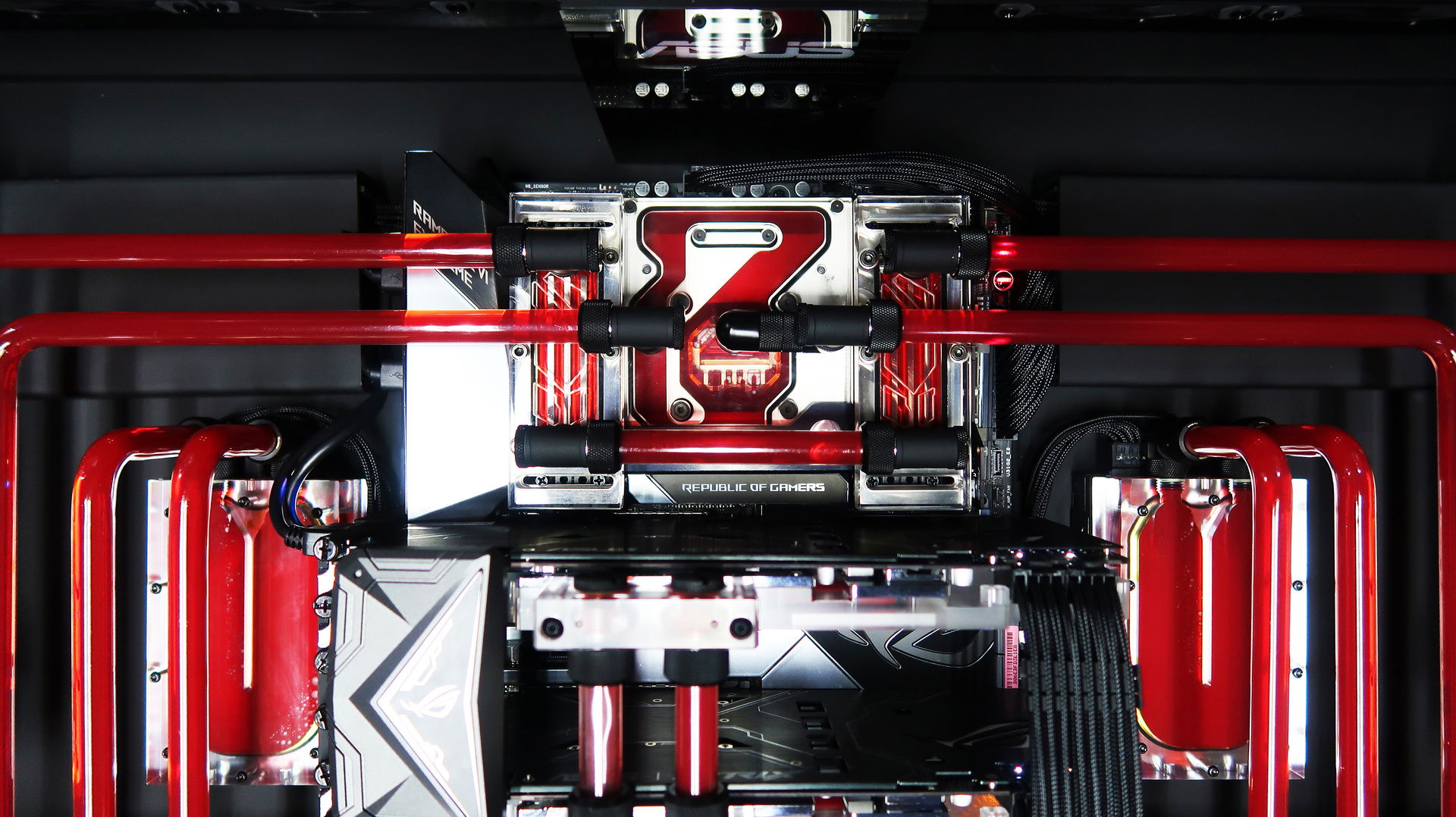 Custom Pc Build #47 "Project ROG" Lian Li DK-05X Desk Build Asus ...