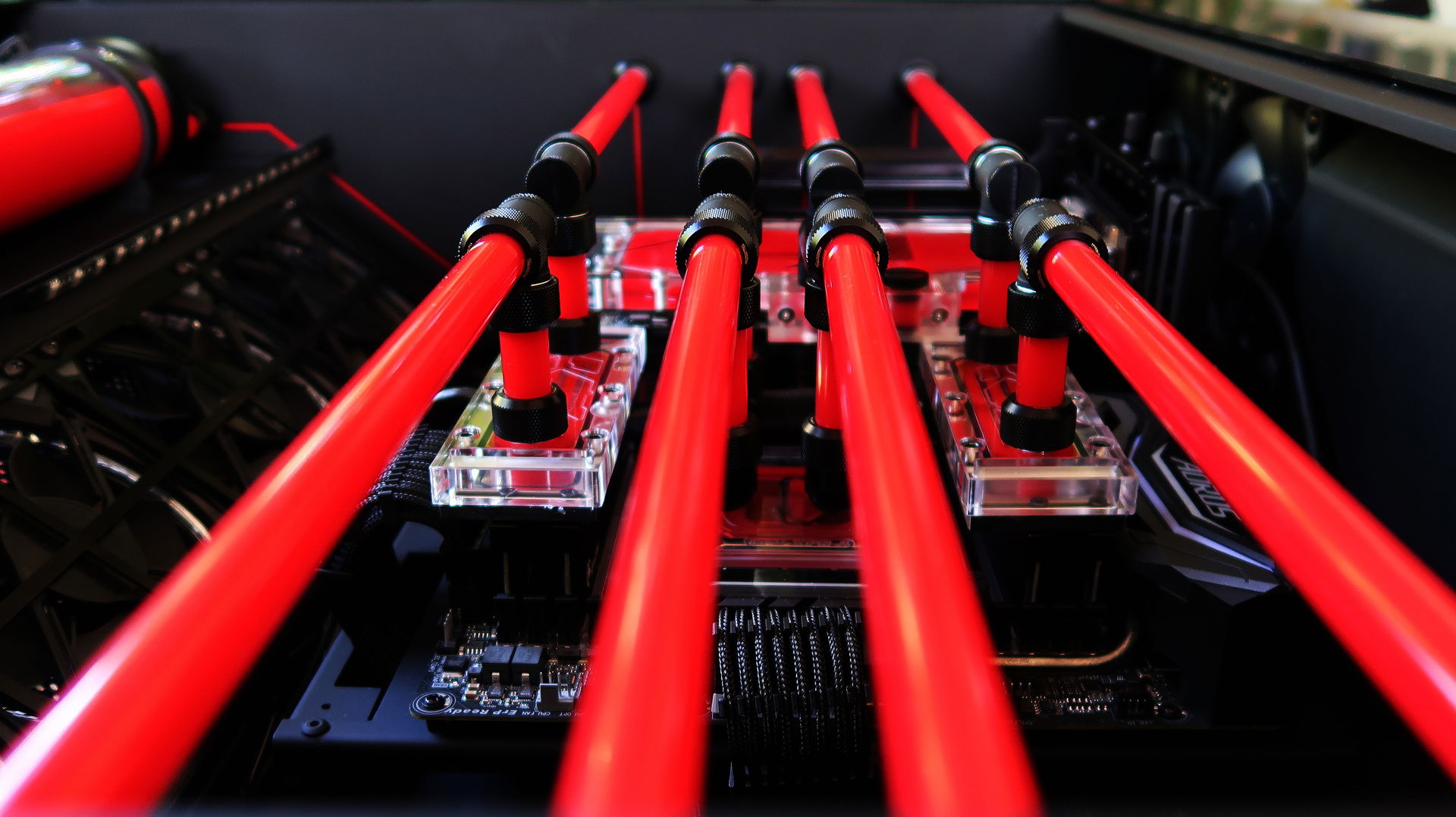 Custom Pc build #44 " Equinox " Insane lian Li Dk-04x Watercooled Desk ...