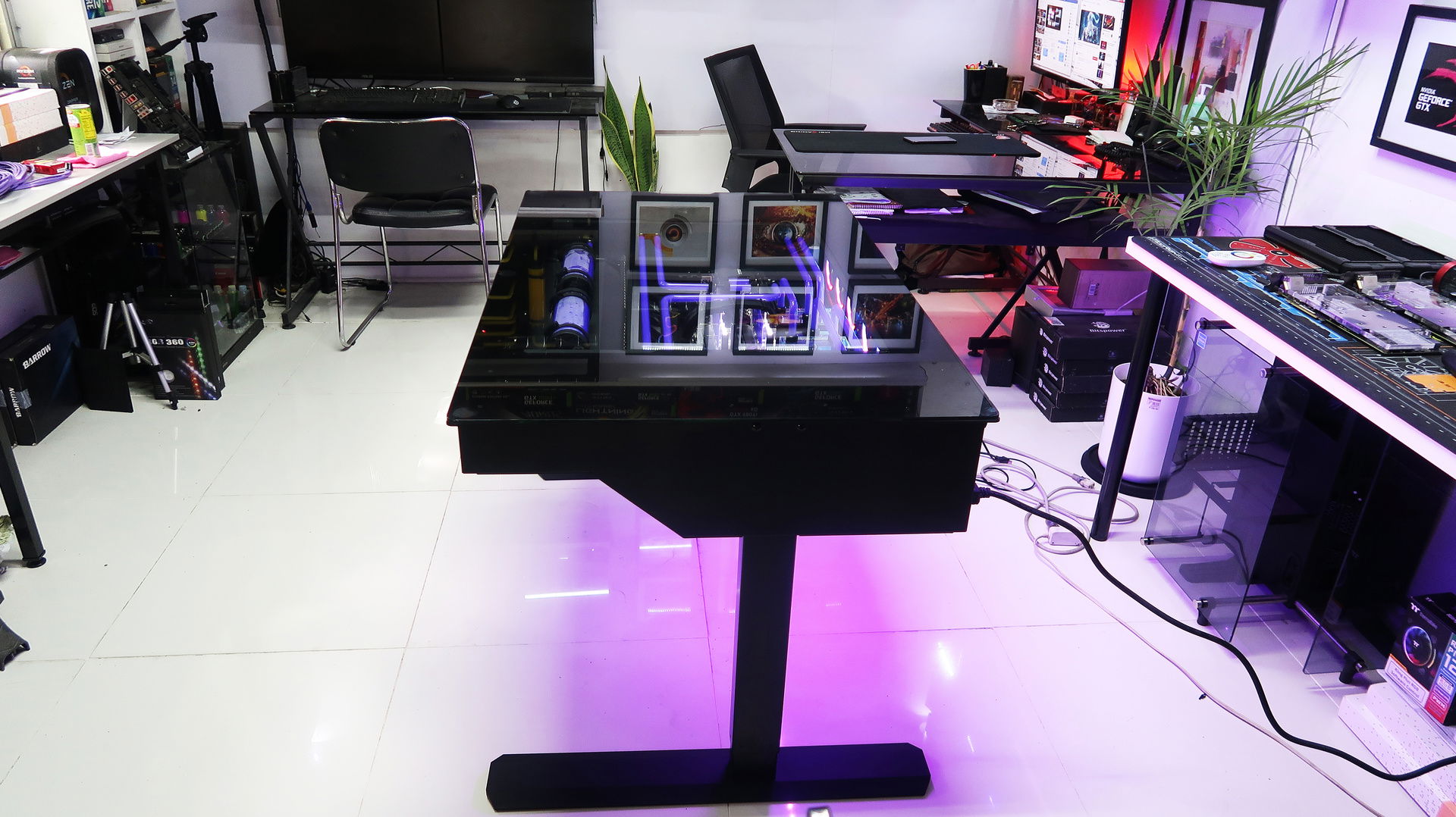 Custom Pc Build #40 "Genesis" Lian Li Dk-04 Beastly Watercooled Desk PC ...