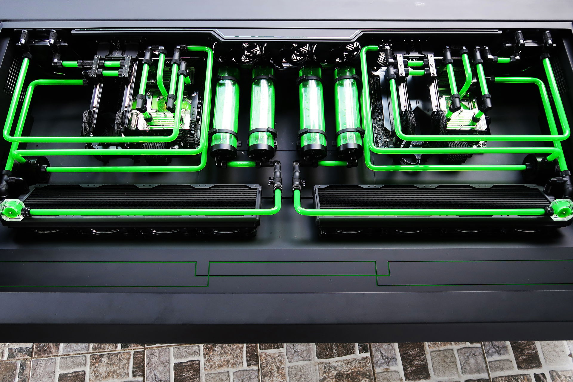 Custom Desk Pc Build #38 "Erebus" X299 and X399 Dual System Desk Build ...