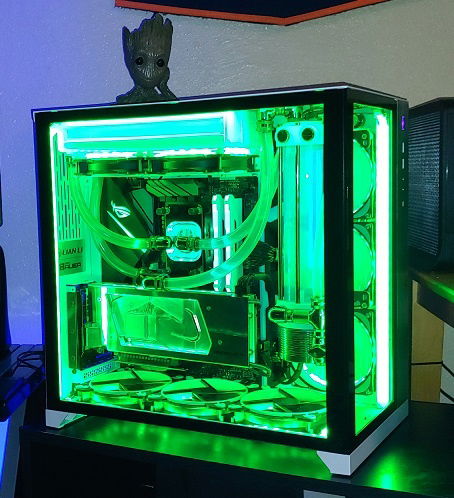 I AM GROOT!!! My first custom loop with insane RGB overkill » builds.gg