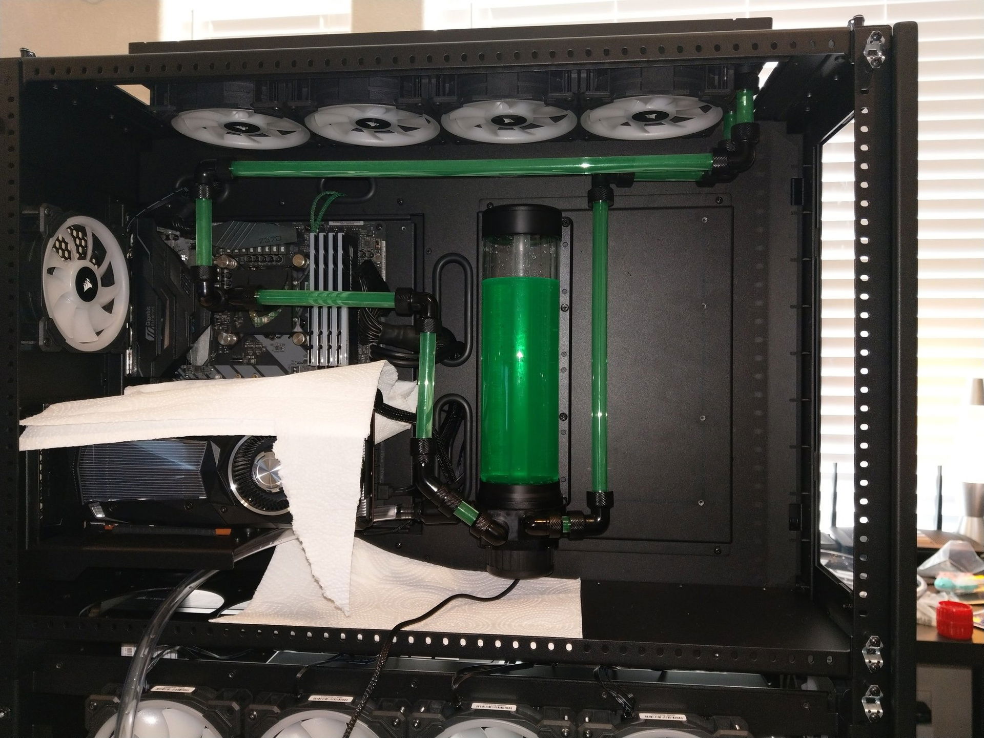 First Dual-Loop Hardline Build (Black and Green w/ UV) » builds.gg