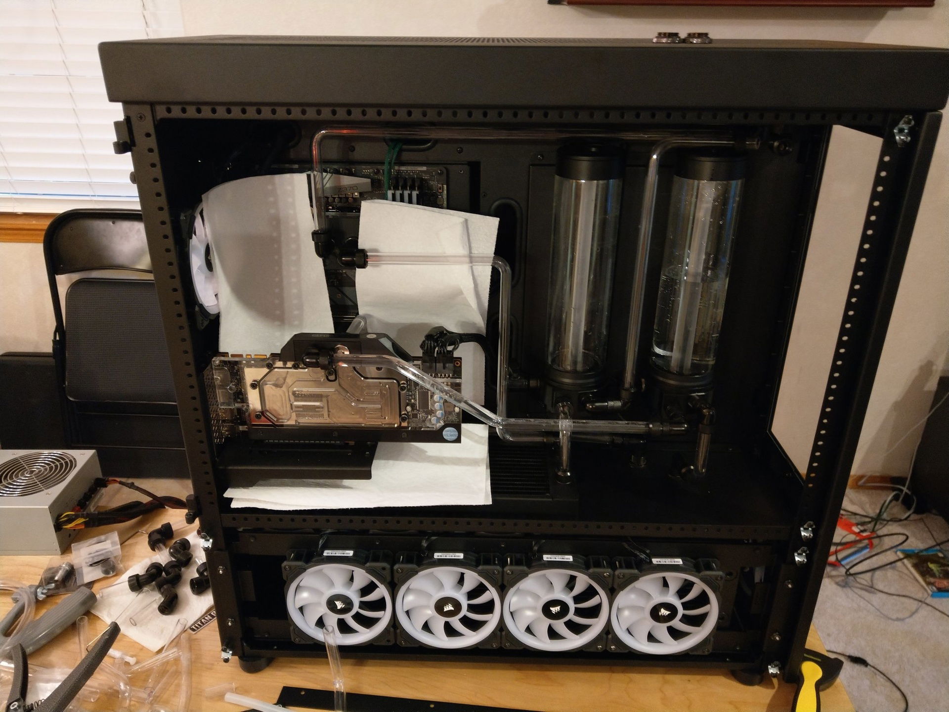 First Dual-Loop Hardline Build (Black and Green w/ UV) » builds.gg