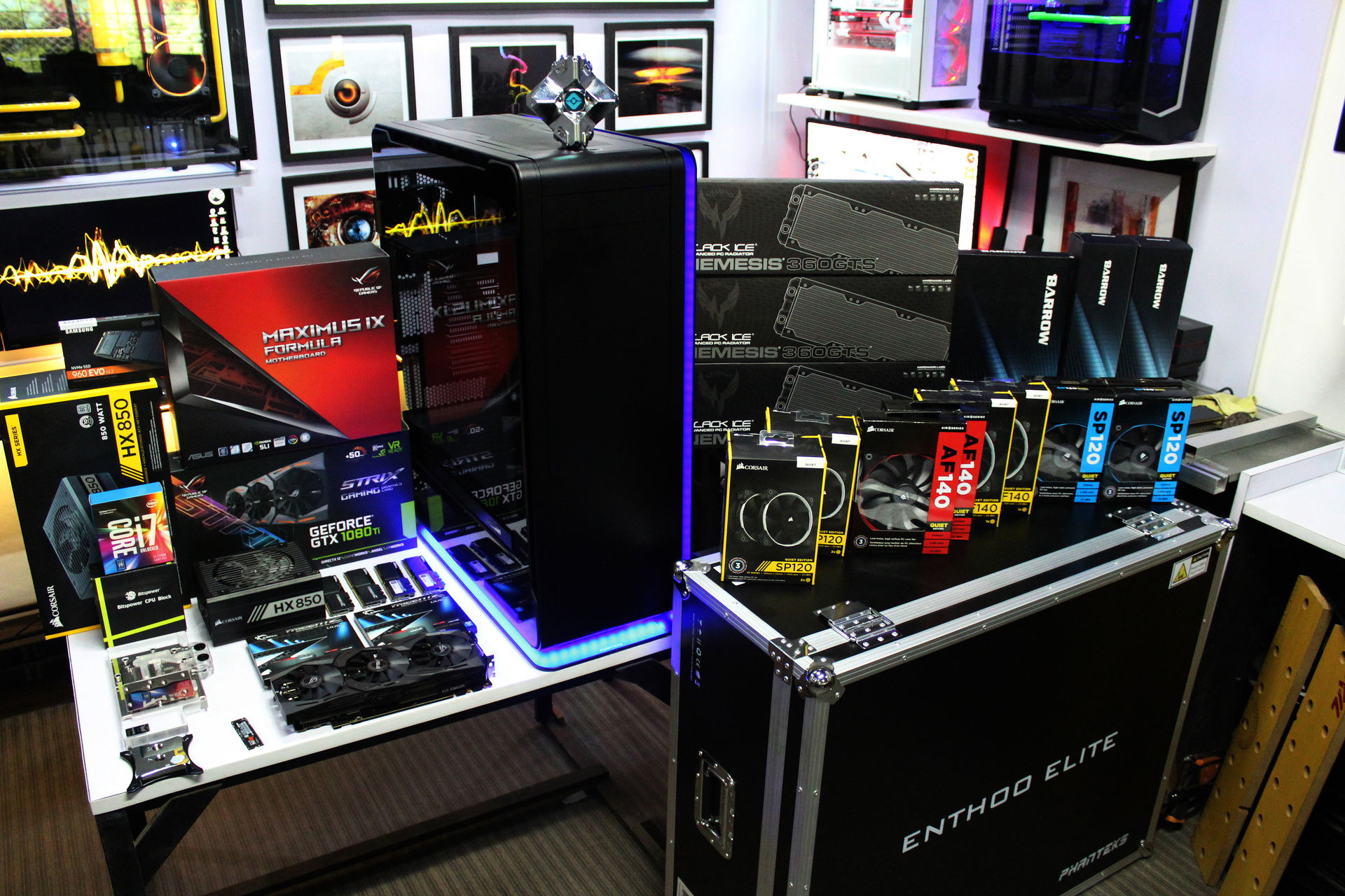 Custom Pc Build #33 "Little Light" Phanteks Enthoo Elite Destiny 2 ...