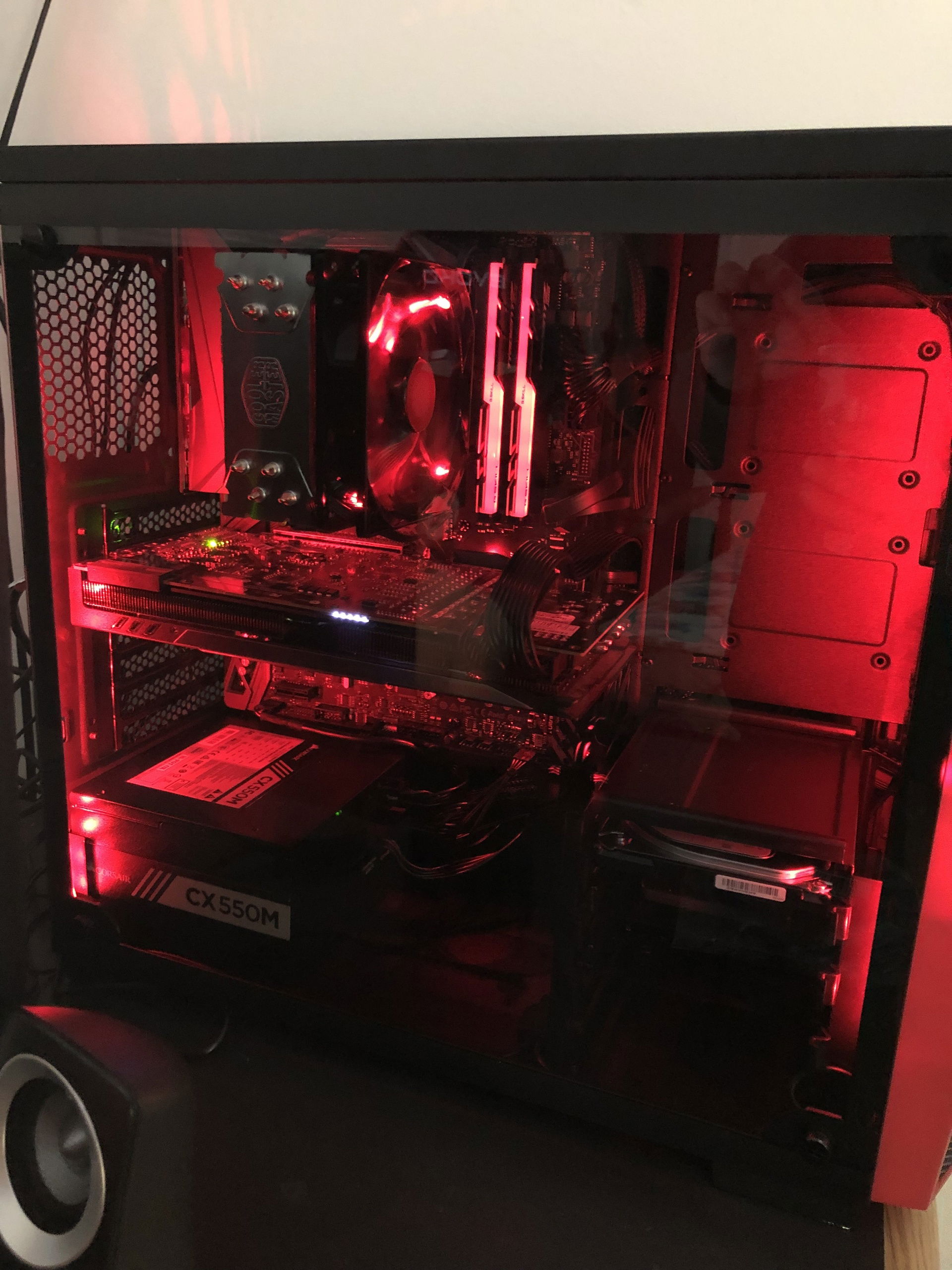 My 8 Year Olds New Red PC » builds.gg